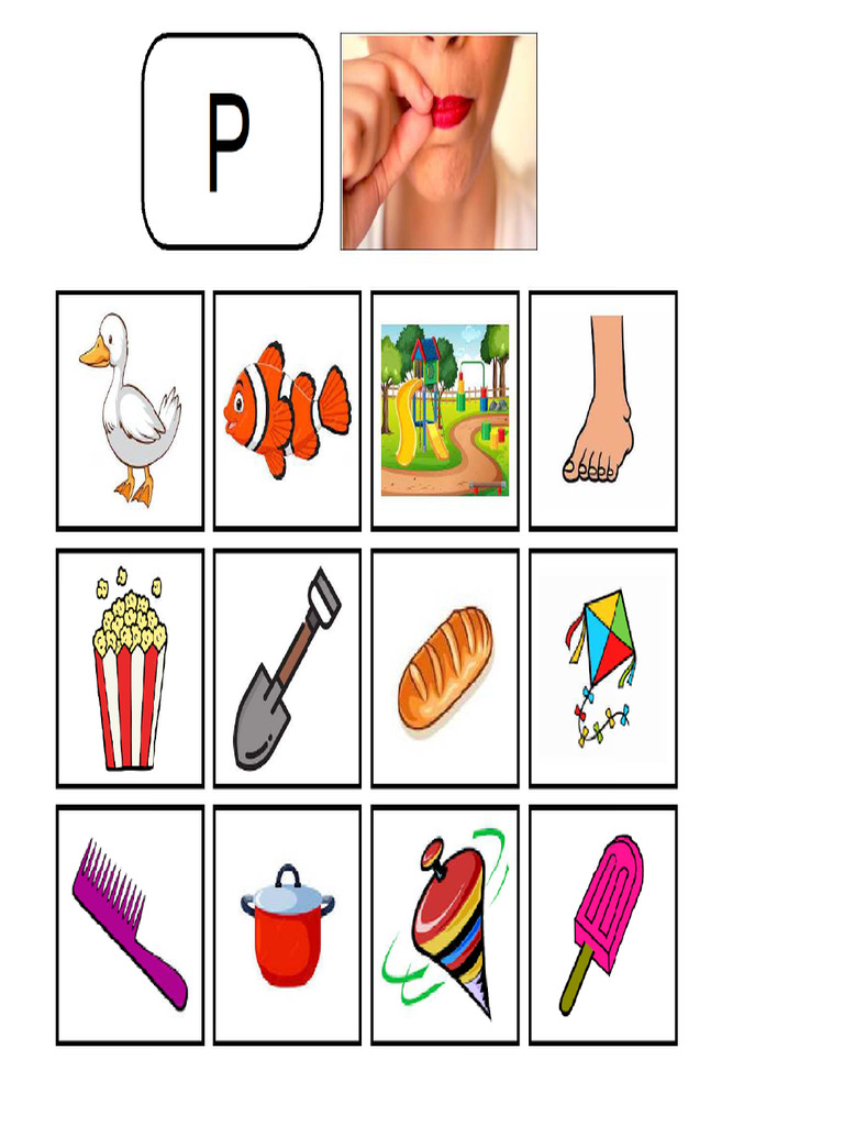 Letra P Multigestos | PDF