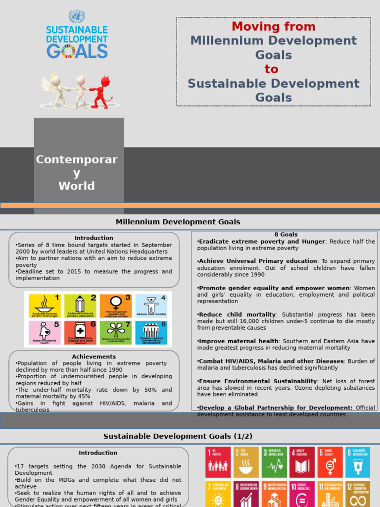 Sustainable Development Goals | PDF | Millennium Development Goals | Sustainability