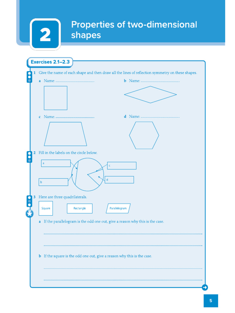 Properties of Two-Dimensional Shapes | PDF