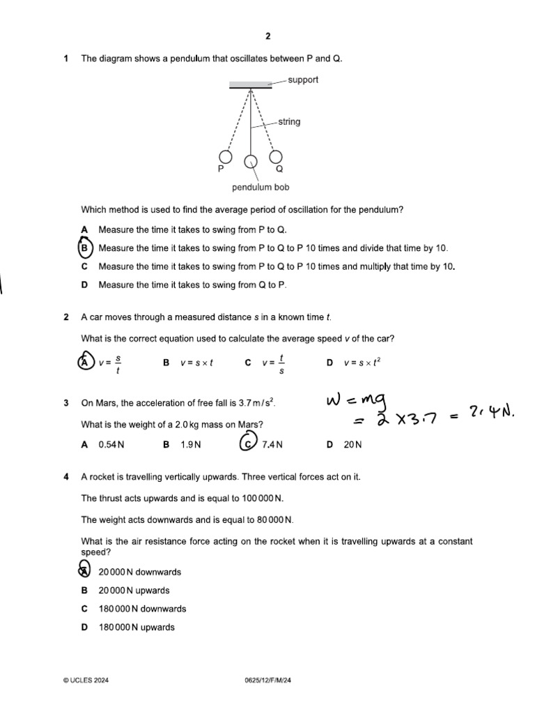 Physics Test | PDF