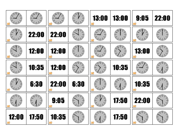 Dominó de Horas | PDF