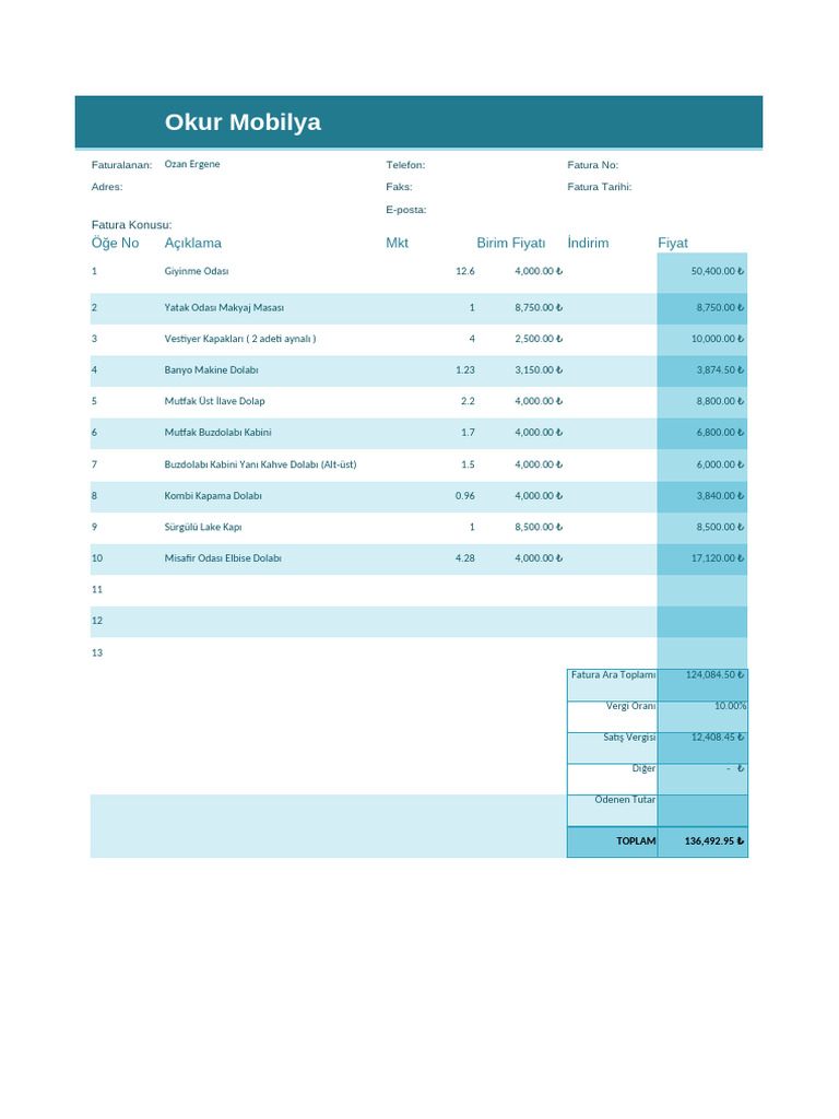 Ozan Ergene Teklif | PDF