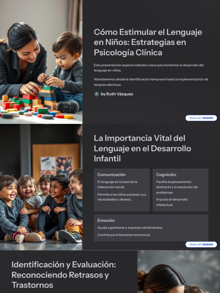 Como Estimular El Lenguaje en Ninos Estrategias en Psicologia Clinica ...