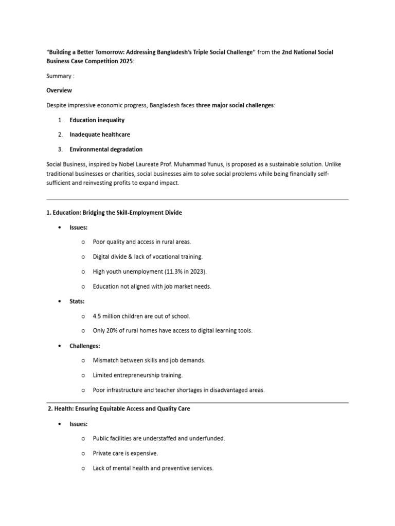 Building A Better Tomorrow | PDF | Waste | Poverty