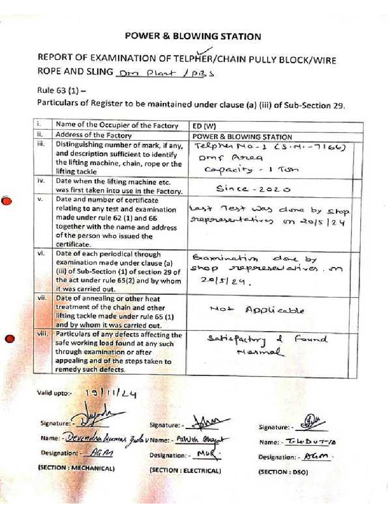 Telpher Load Test | PDF