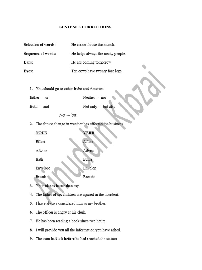 Final Sentence Corrections | PDF | Hypothesis