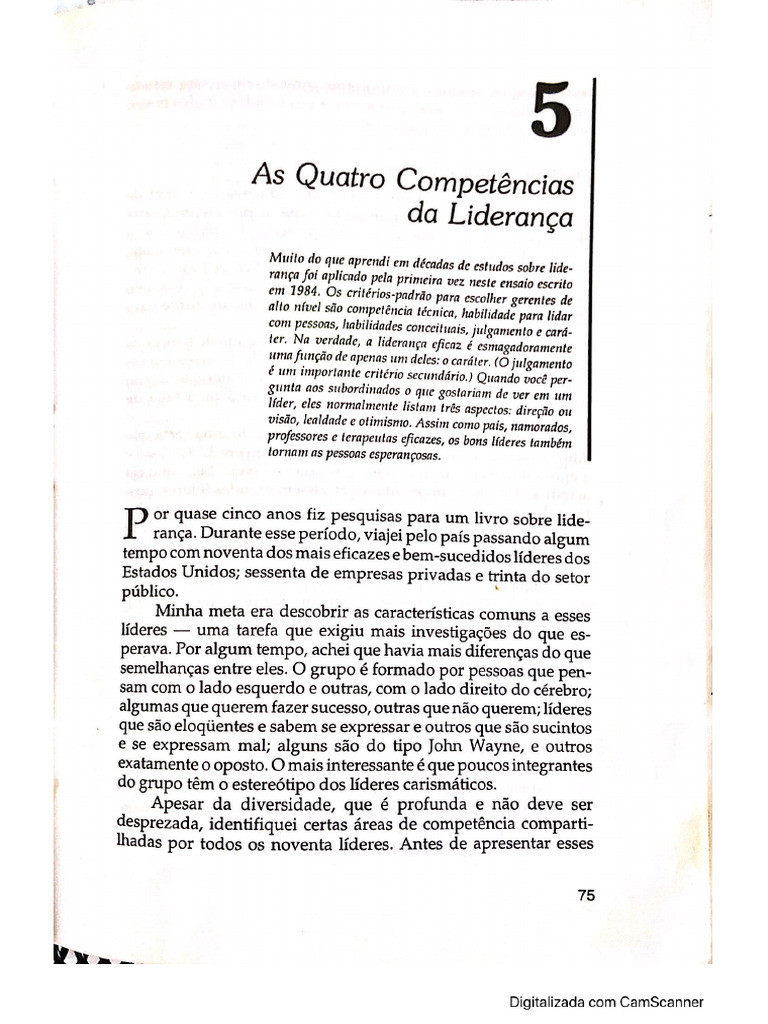 Liderança - Warren Bennis | PDF