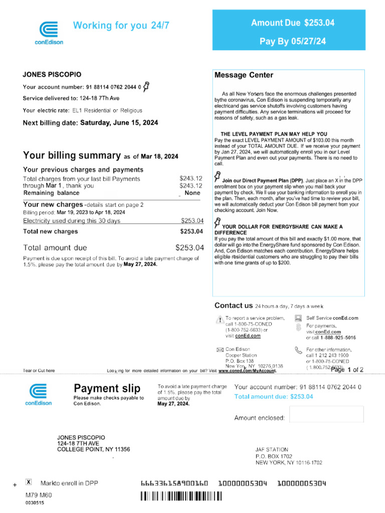 Ele Bill - NY | PDF