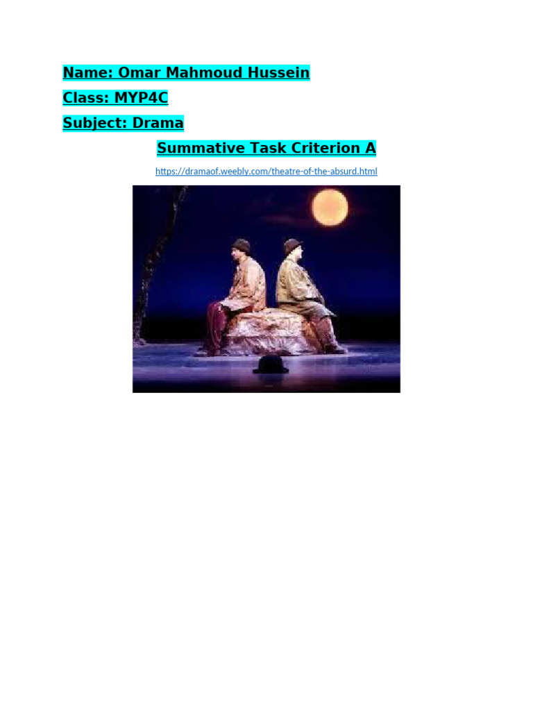 Summative Task Criterion A Research Steps | PDF