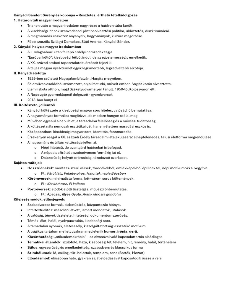 Kányádi | PDF