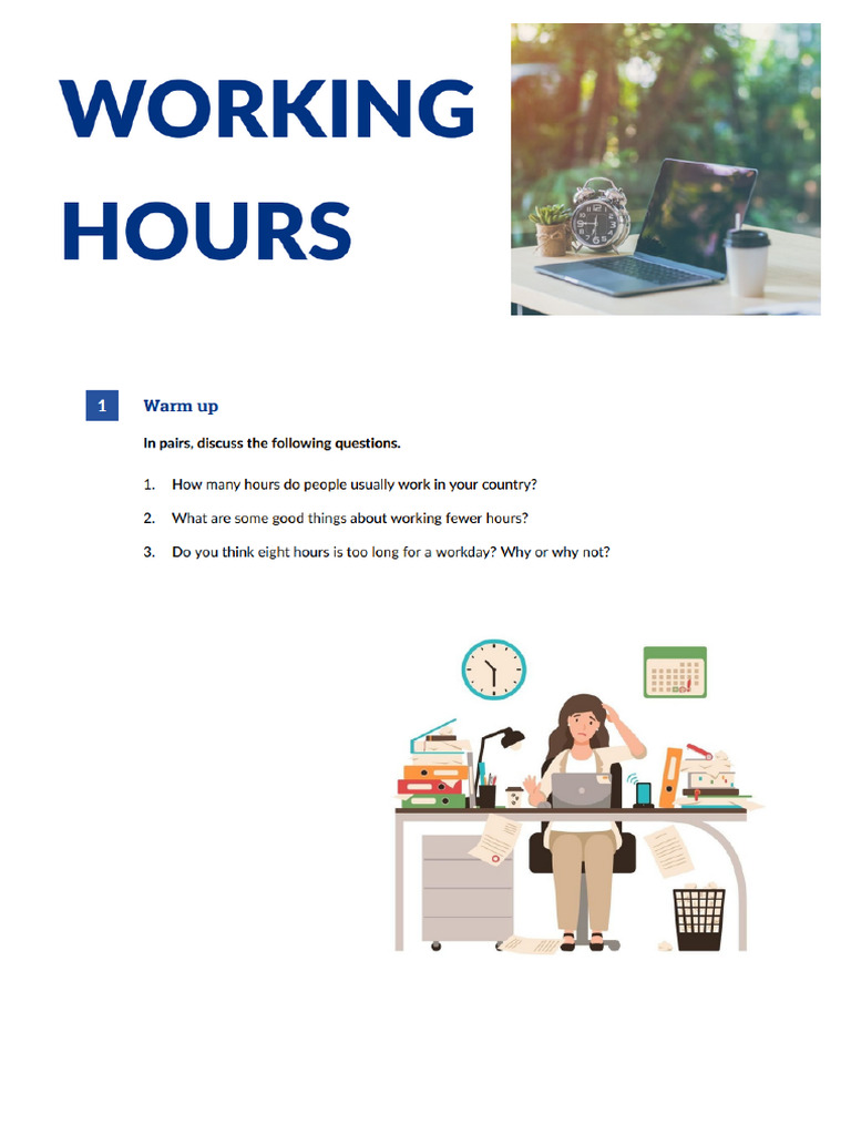 Working Hours A2 | PDF