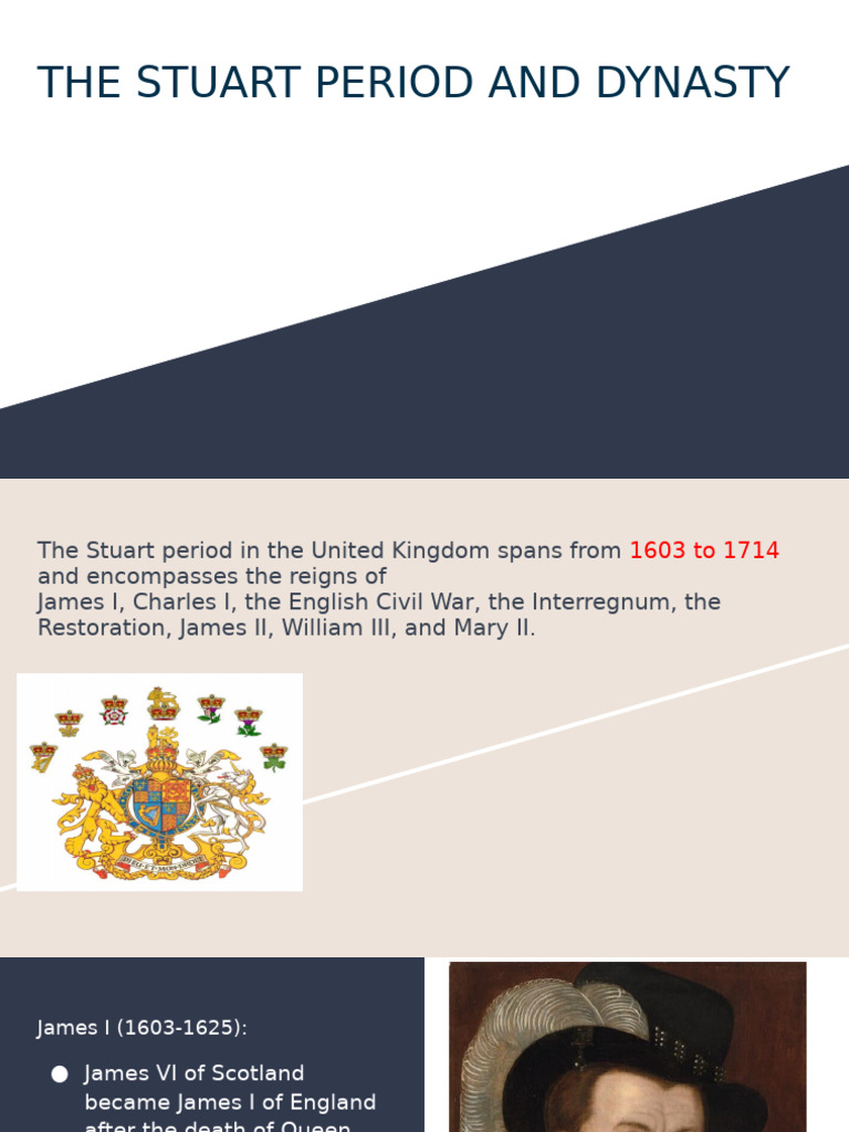 The Stuart Period and Dynasty | PDF | Kingdom Of England | Monarchy Of ...