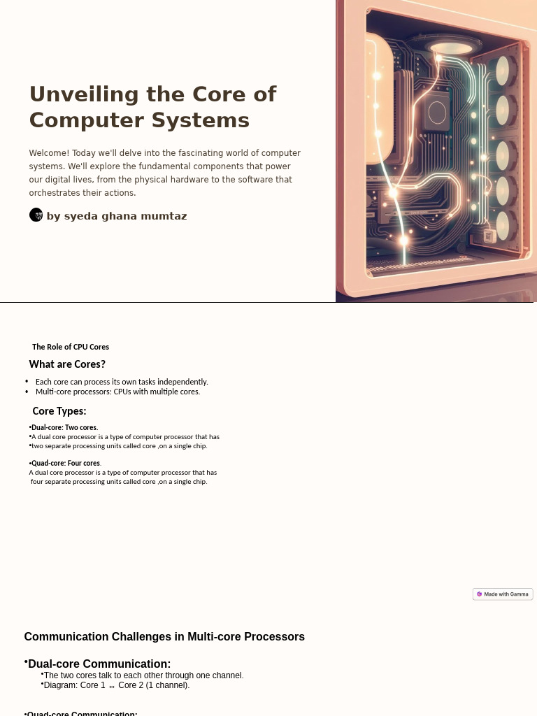 Unveiling The Core of Computer Systems | PDF | Multi Core Processor ...