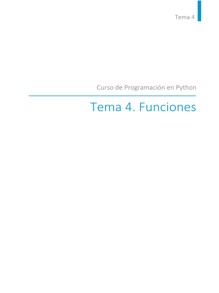 Full 6678 Tema 4. Funciones Esl-ES | PDF | Python (lenguaje de programación) | Función anónima