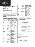 Tagalog Prepositions | PDF
