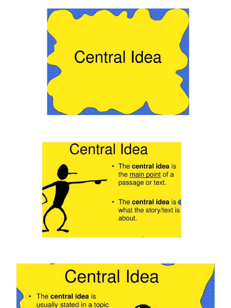 Central Idea 6th Grade | PDF