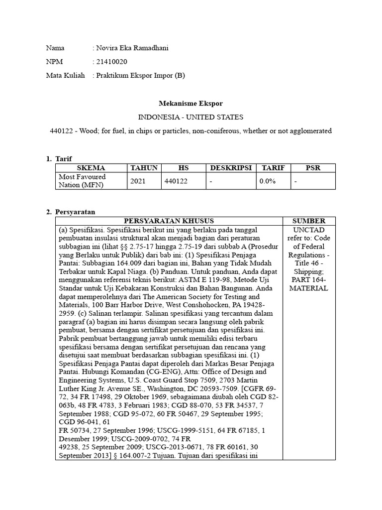 Novira Eka Ramadhani - 21410020 - Ekspor Kls B | PDF