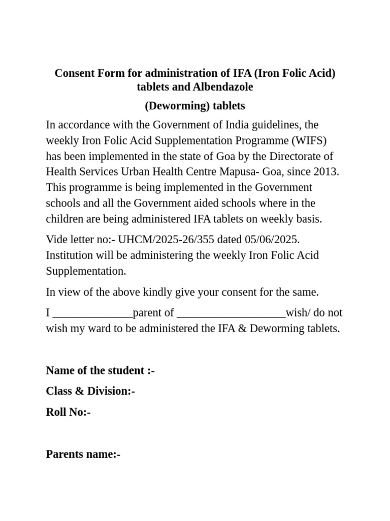 Consent Form 1 | PDF