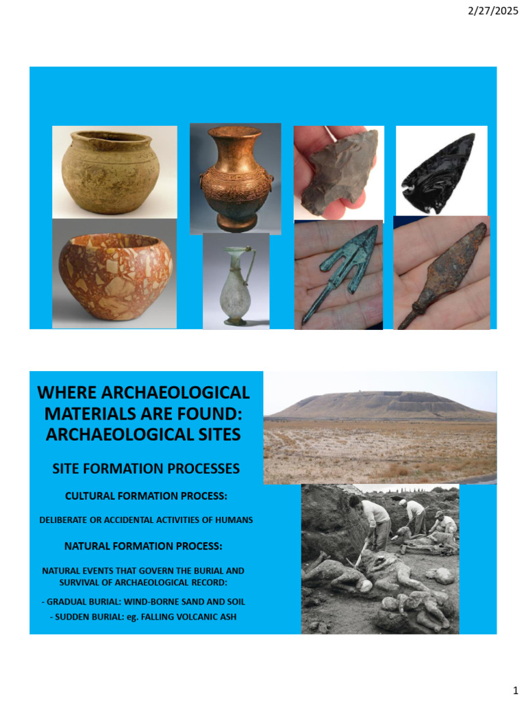 Lecture 2-Introduction To Archaeological Materials | PDF | Materials