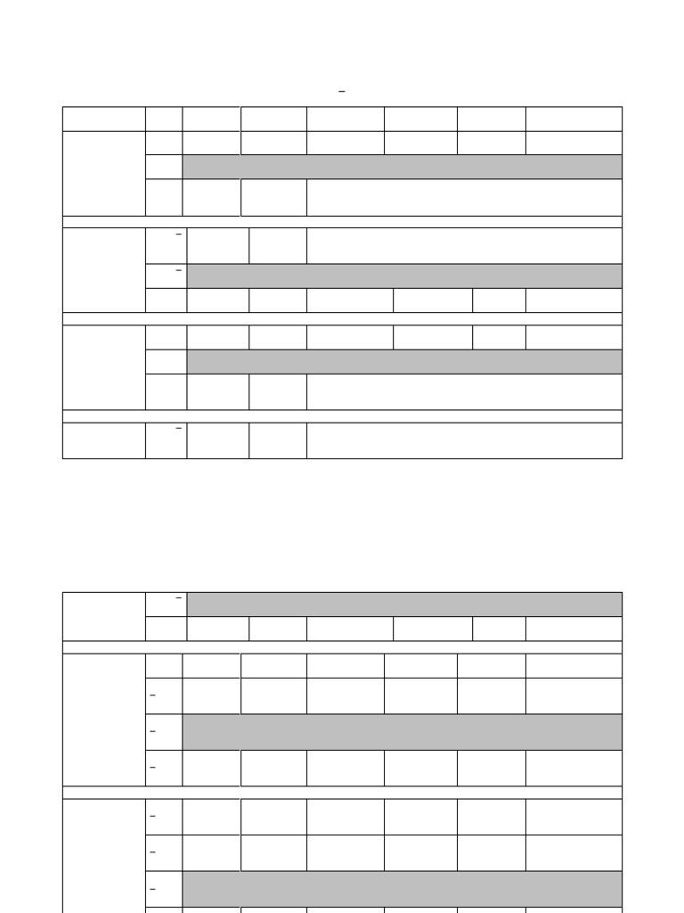 Winter Class Timetable - 062959 | PDF