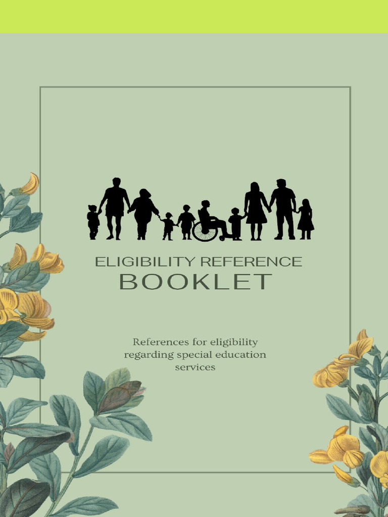 Eligibilty Reference Booklet Wk-1 | PDF