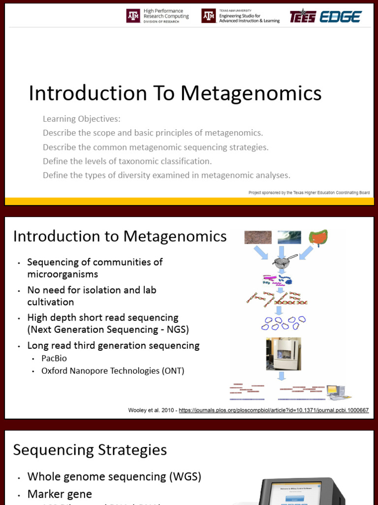 Introduction To Metagenomics | PDF | 16 S Ribosomal Rna | Biotechnology