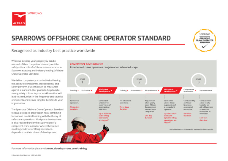 Offshore Crane Operator Training Standards | PDF | Crane (Machine)