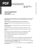 SSI Benefit Verification Letter 2024 | PDF | Social Security ...