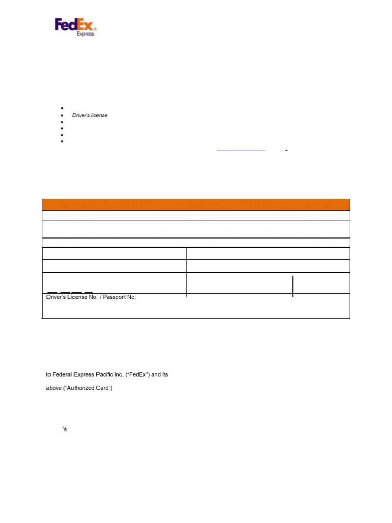 Fedex Psa Application en PH | PDF | Debit Card | Credit Card