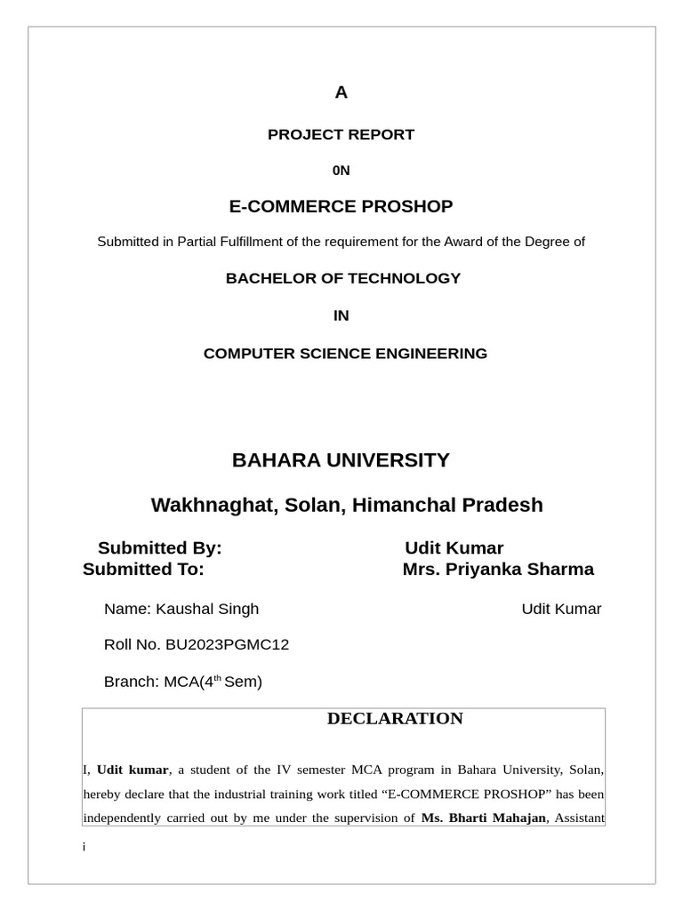 Industrial Project Report 4THsem (1) - For Merge | PDF | Java Script ...