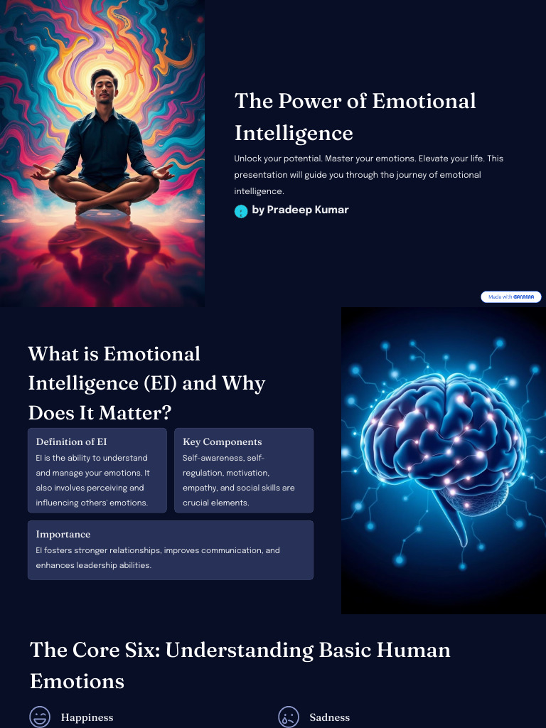 Mastering Emotional Intelligence Skills | PDF | Emotions | Jealousy