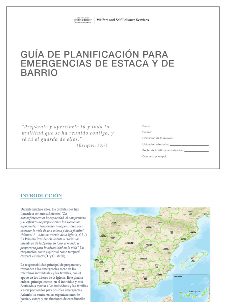 Plan de Emergencia RESPUESTA Estaca | PDF | Planificación