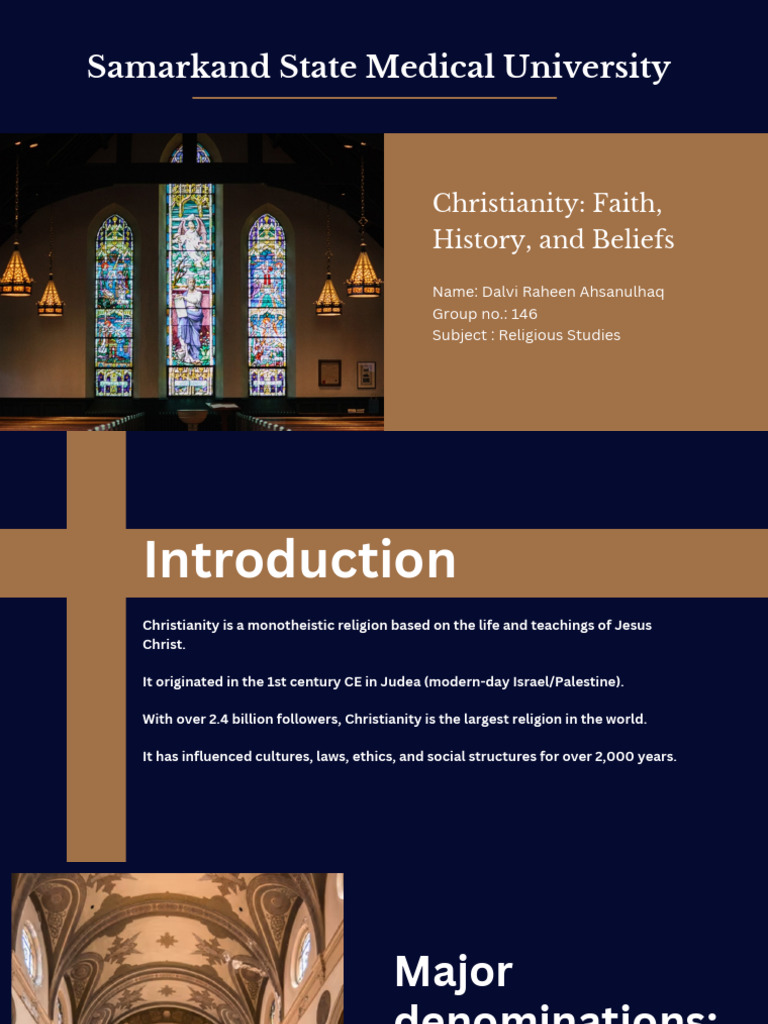 Christianity Is A Monotheistic Religion Based On The Life and Teachings ...