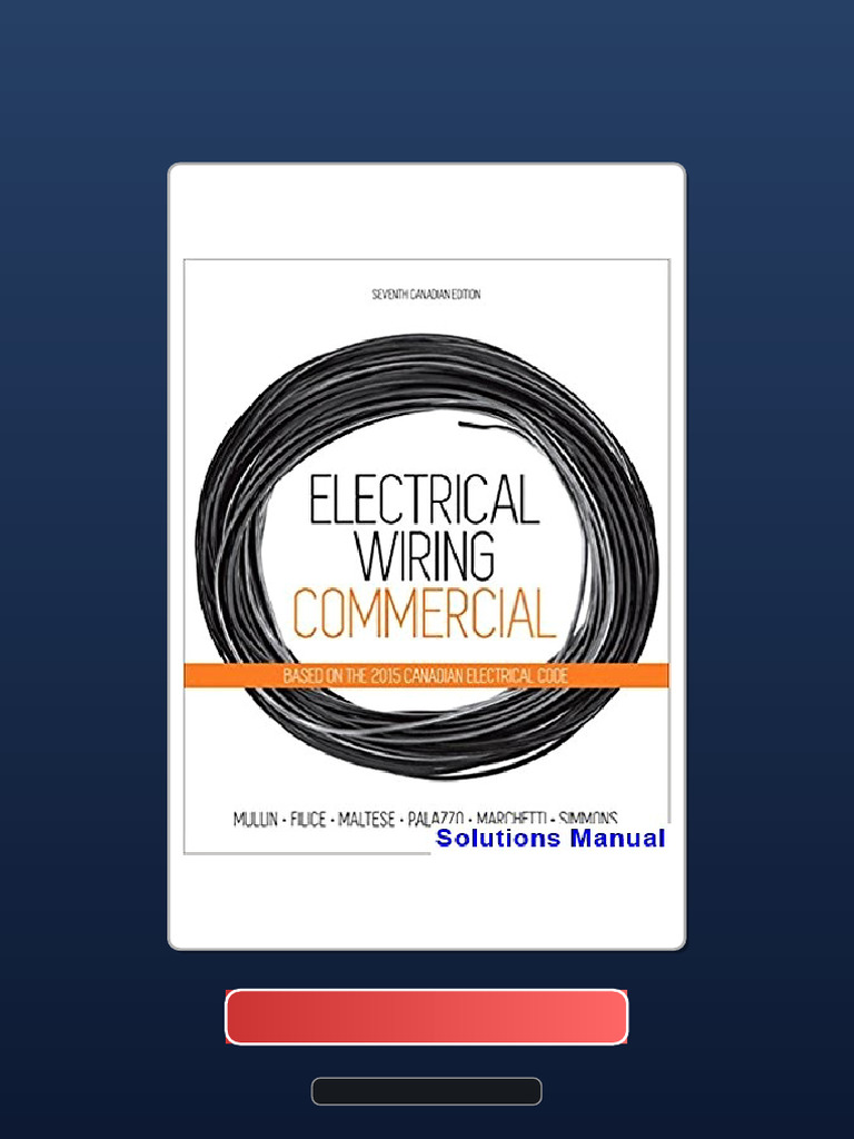 Get Test Bank For Electrical Wiring Commercial Canadian 7th Edition ...