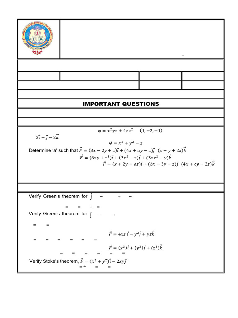 23ma1203 Transforms and Vector Calculus | PDF | Fourier Series ...