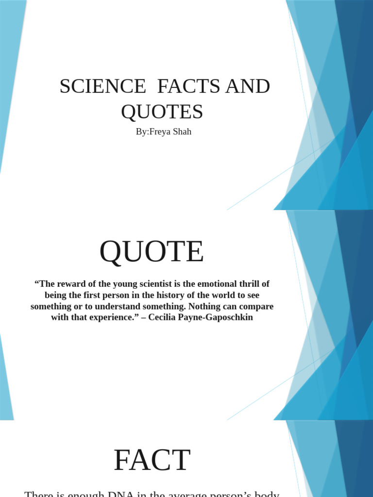 Science Facts | PDF