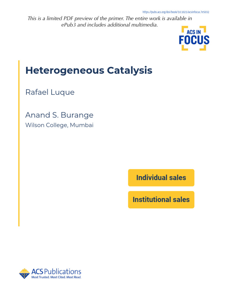 Preview 2022 Heterogeneous Catalysis Luque | PDF | Catalysis ...