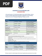 UFS - Academic Calendar | PDF | Academic Term | Entertainment Events