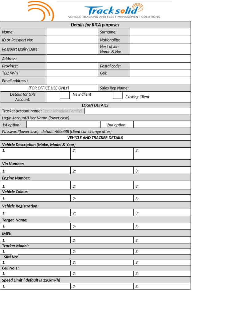App Form Track Solid | PDF