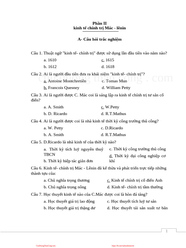 689 Cau TN KTCT | PDF