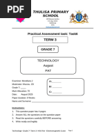 Technology Term 3 Grade 7 PAT 2 - 2024 - 240820 - 120913 | PDF