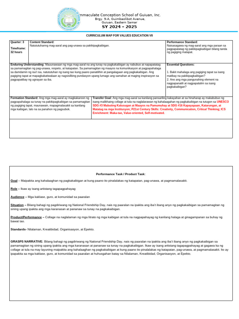 Cmap Val - Ed 7 Q3 Done 1 | PDF
