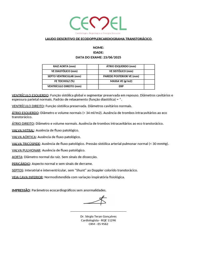 Ecodoppler: Veia Cava Inferior Normal | PDF