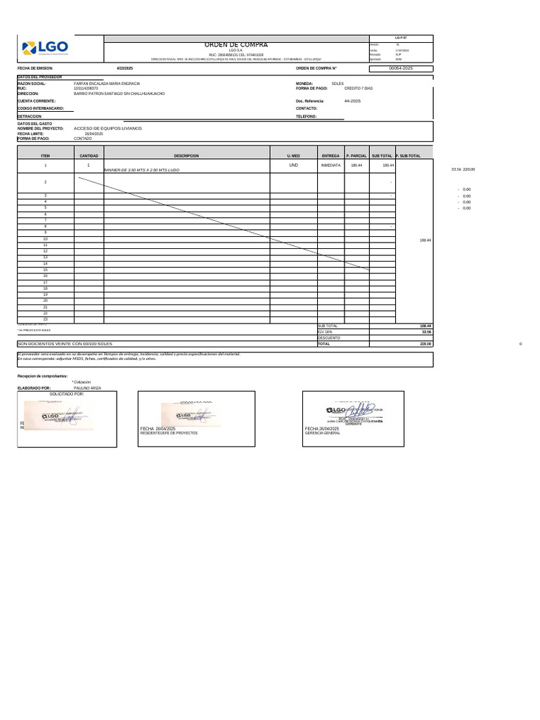 Oc-0054-Lgo-2025 Impresion de Banner de Ludo | PDF