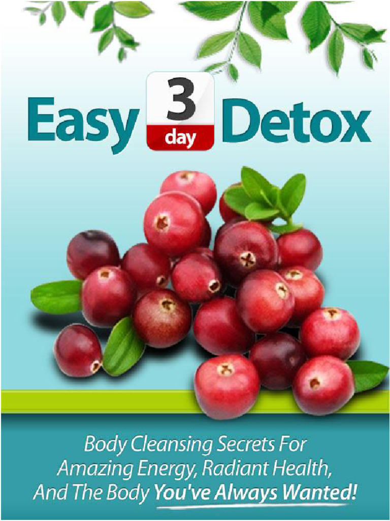 Easy 3-Day Detox for Weight Loss | PDF | Detoxification (Alternative ...
