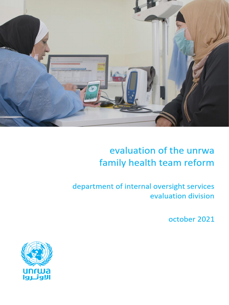 Evaluation of The Unrwa FHT Reform Oct 2021 | PDF | Unrwa | Palestinian ...
