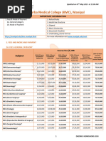 Deemed MBBS Fees Structure 2025-26 | PDF