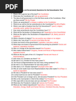2008 USCIS Civics Test Questions | PDF | American Civil War ...