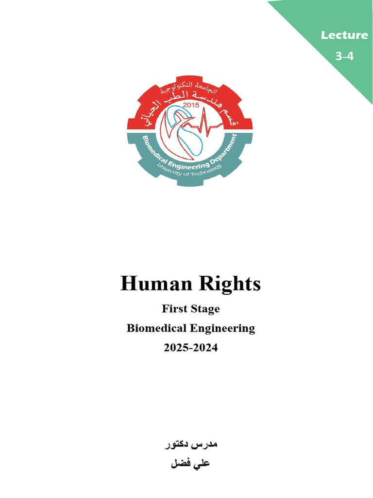 Lec 3-4 - Human Rights | PDF