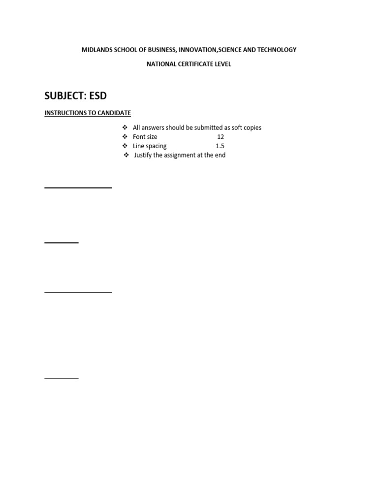 Esd Assignment 2024 | PDF